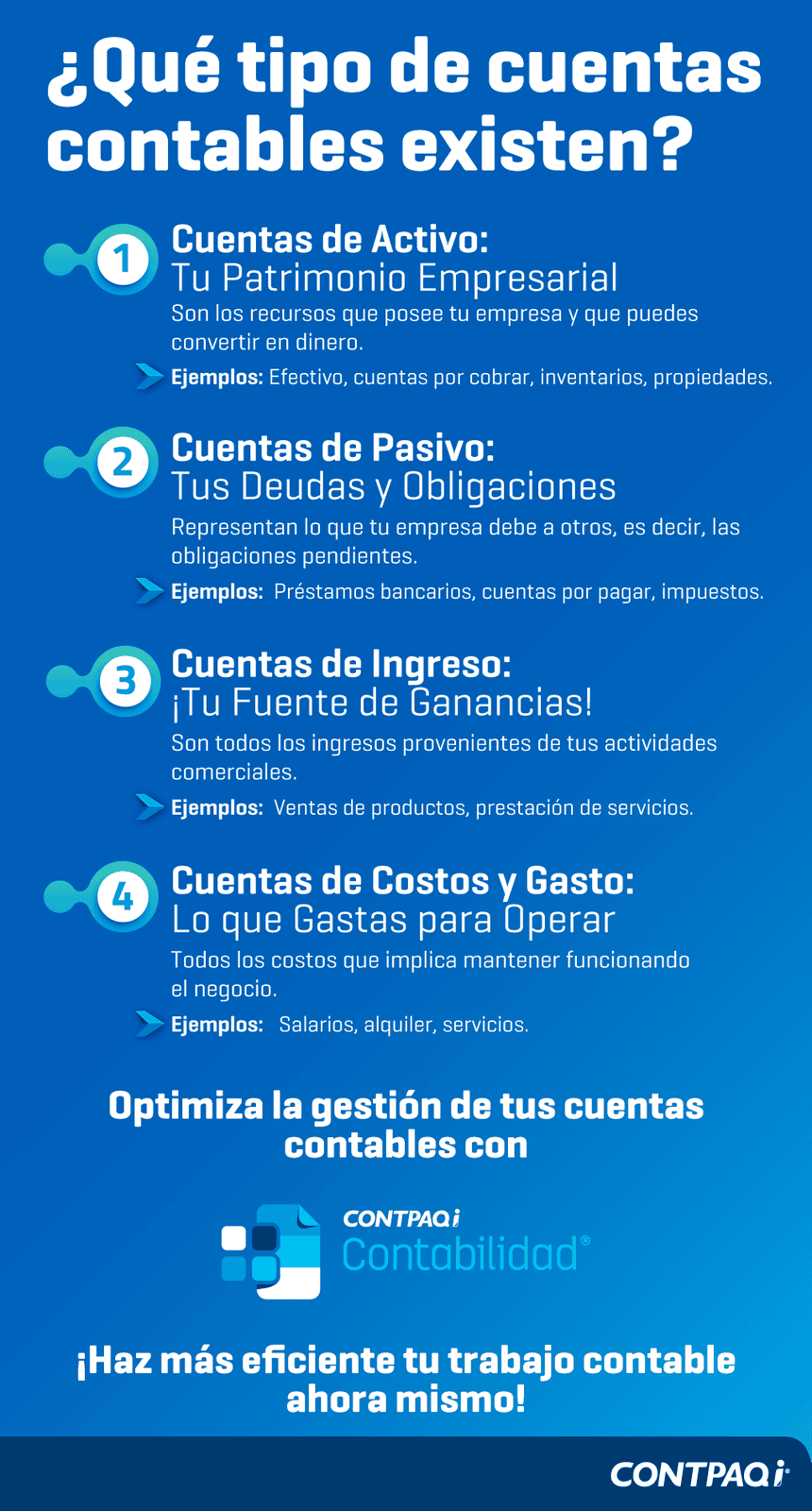 ¿Qué son las cuentas contables?